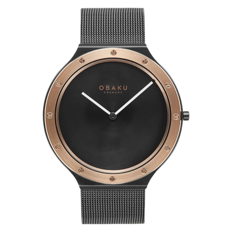 Obaku Note Black Dial Men's Watch V285GXMBMB 889034808871 - Watches ...