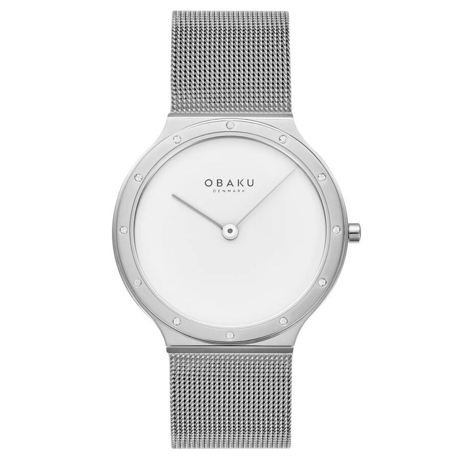 Obaku Note Lille Quartz White Dial Ladies Watch V285LECWMC 889034808611 ...