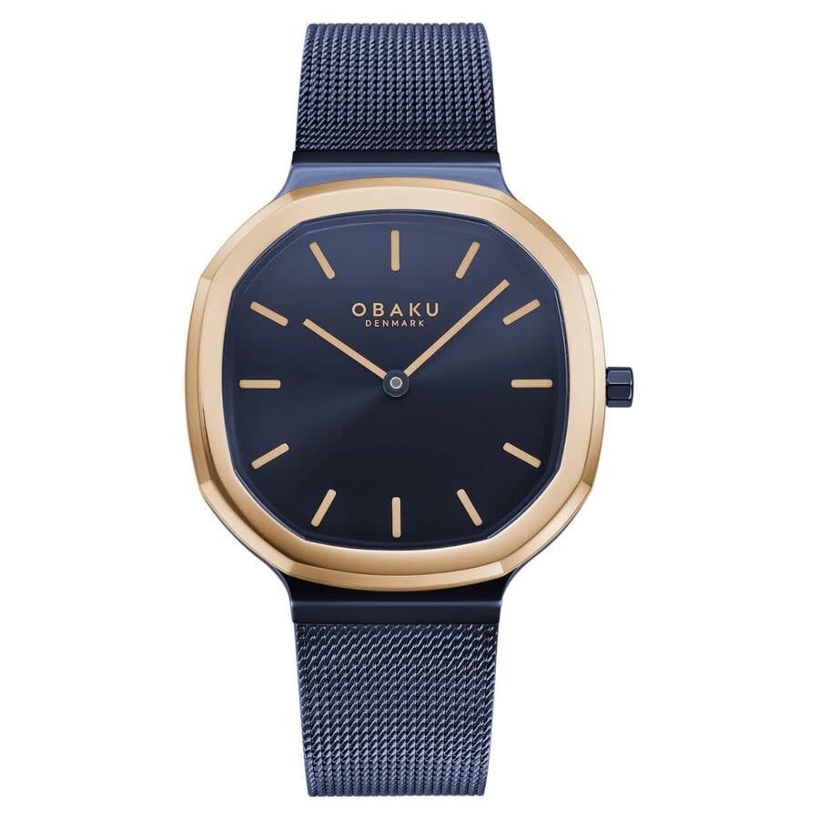 Obaku Oktant Quartz Blue Dial Ladies Watch V253LXSLML 889034807409 ...