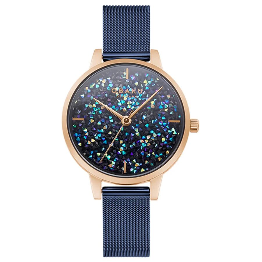 Obaku Orion Quartz Blue Dial Ladies Watch V250LXVLML 889034809335 ...