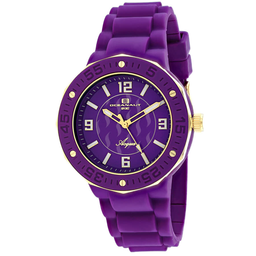 Oceanaut Acqua Quartz Purple Dial Ladies Watch OC0224 671875966151 ...