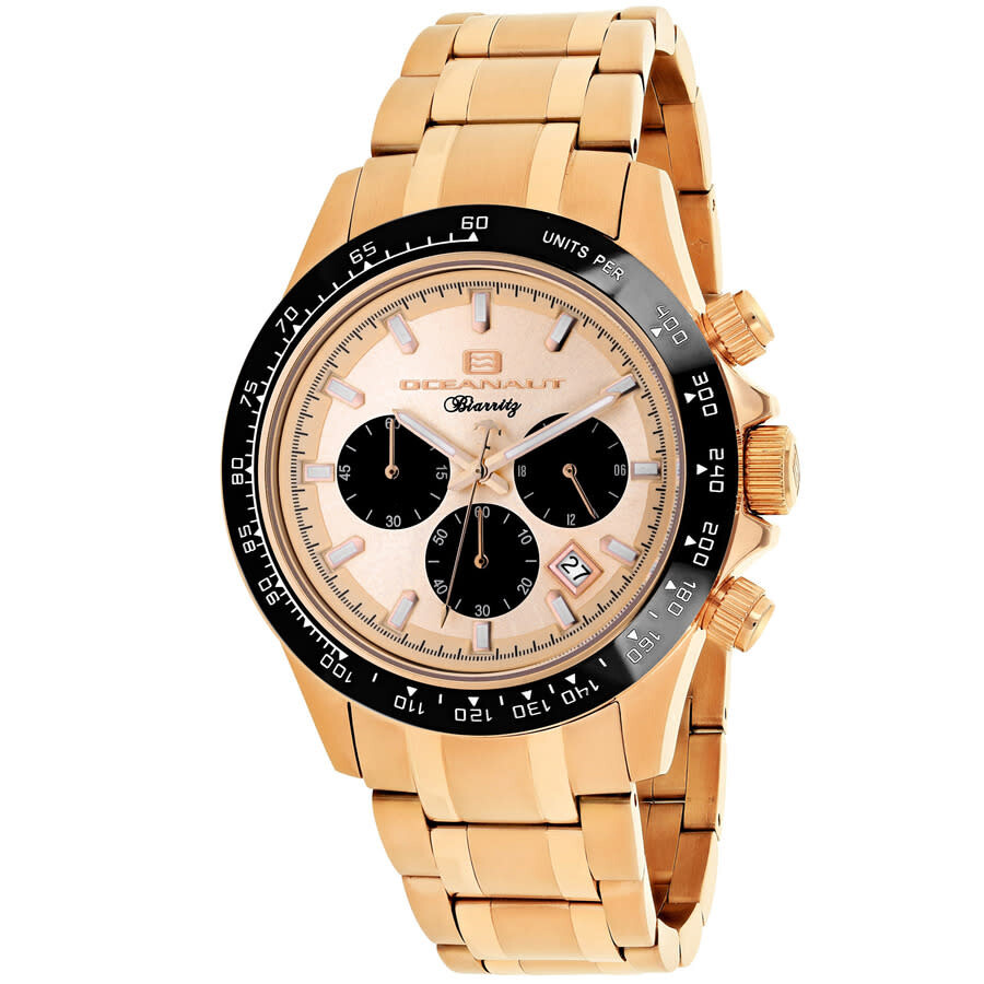 Oceanaut Biarritz Rose Gold-tone Dial Men's Watch OC6122 783586850664 ...