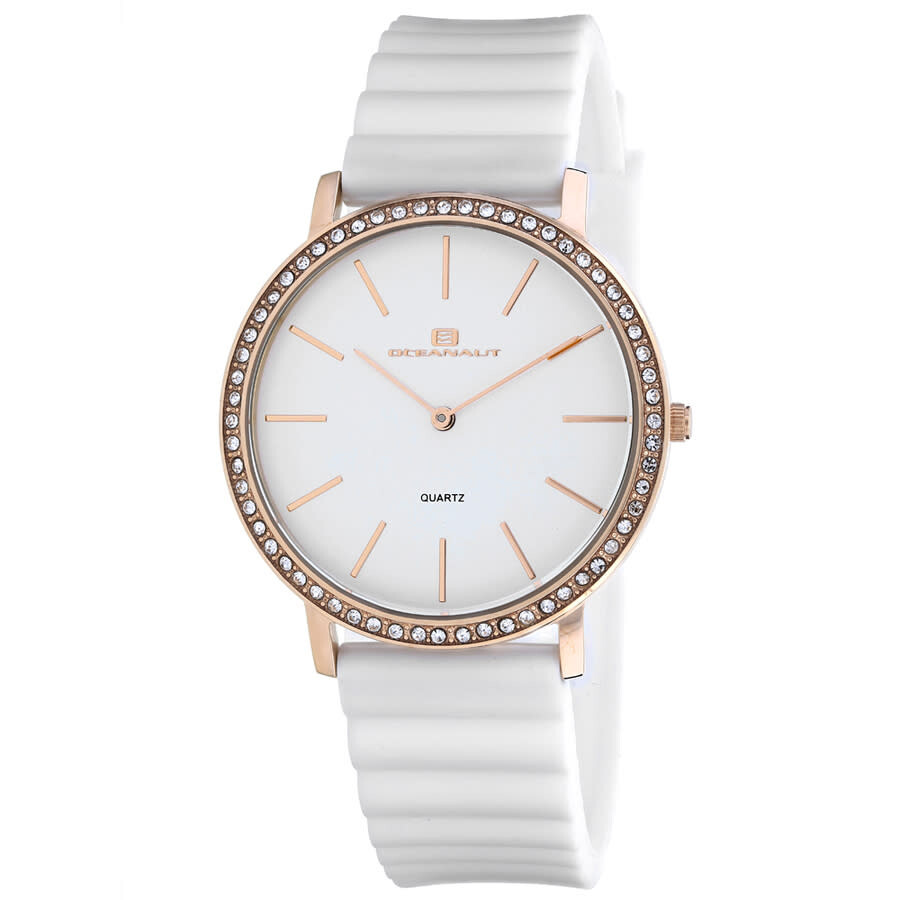 Oceanaut Ripple Quartz White Dial Ladies Watch OC0266 783586844328 ...
