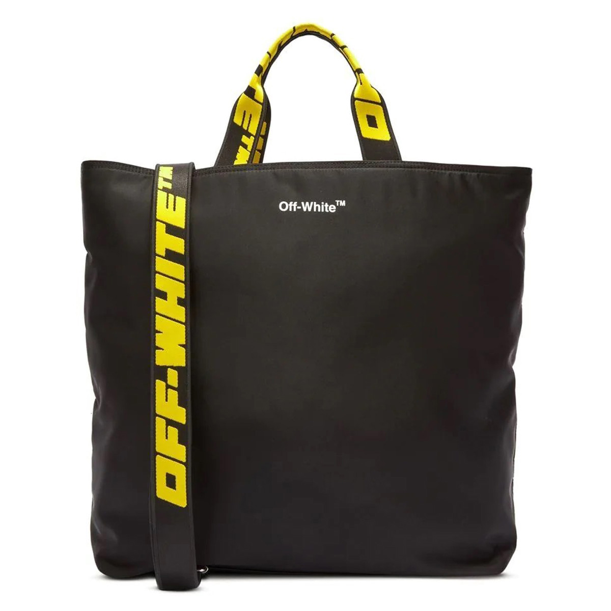 Off-White Black Logo-Print Tote Bag OMNA174F22FAB0011001 8052865841825 ...