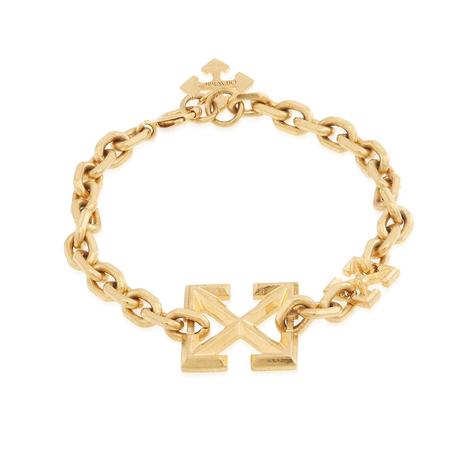 Off-White Ladies Gold Arrows Motif Chain Bracelet WOA040C99MET001 ...