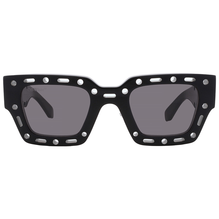 Off-White Mercer Grey Square Unisex Sunglasses OERI026 1007 48 ...