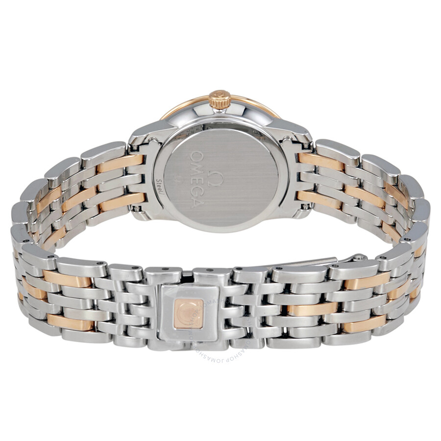 Omega De Ville Prestige Mother of Pearl Dial Stainless Steel and 18K ...