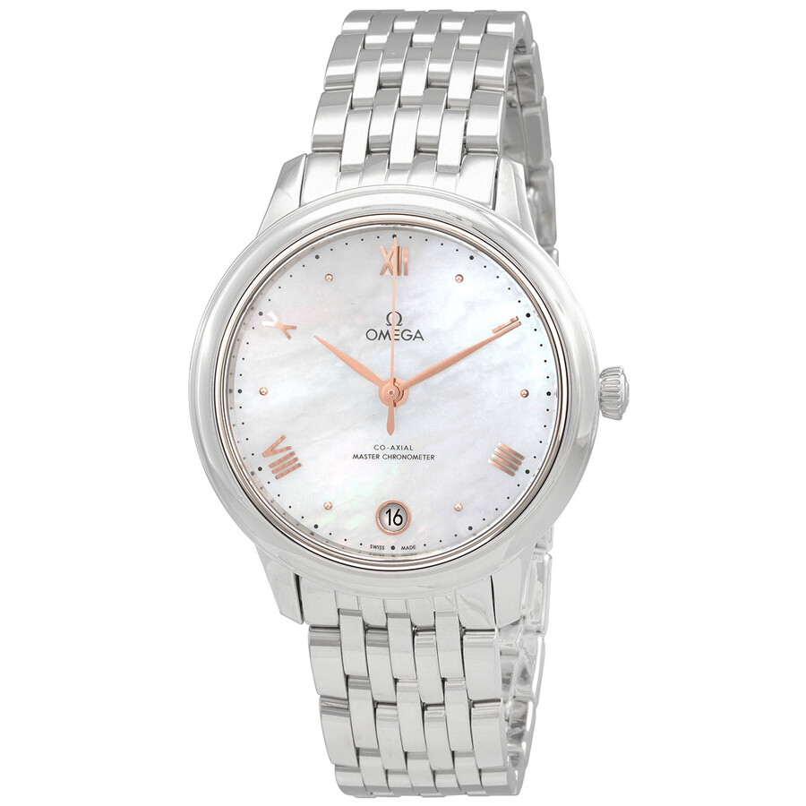 Omega De Ville Automatic Chronometer White Dial Ladies Watch 434.10.34 ...