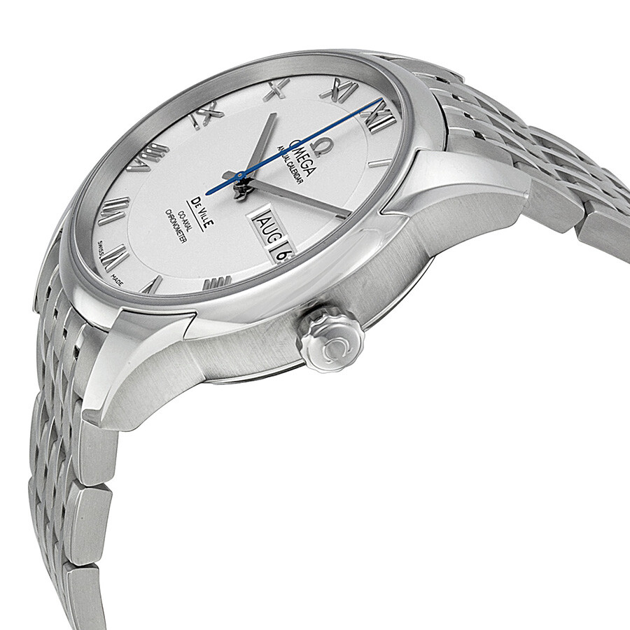 Omega Deville Silver Dial Stainless Steel Men's Watch 43110412202001 ...