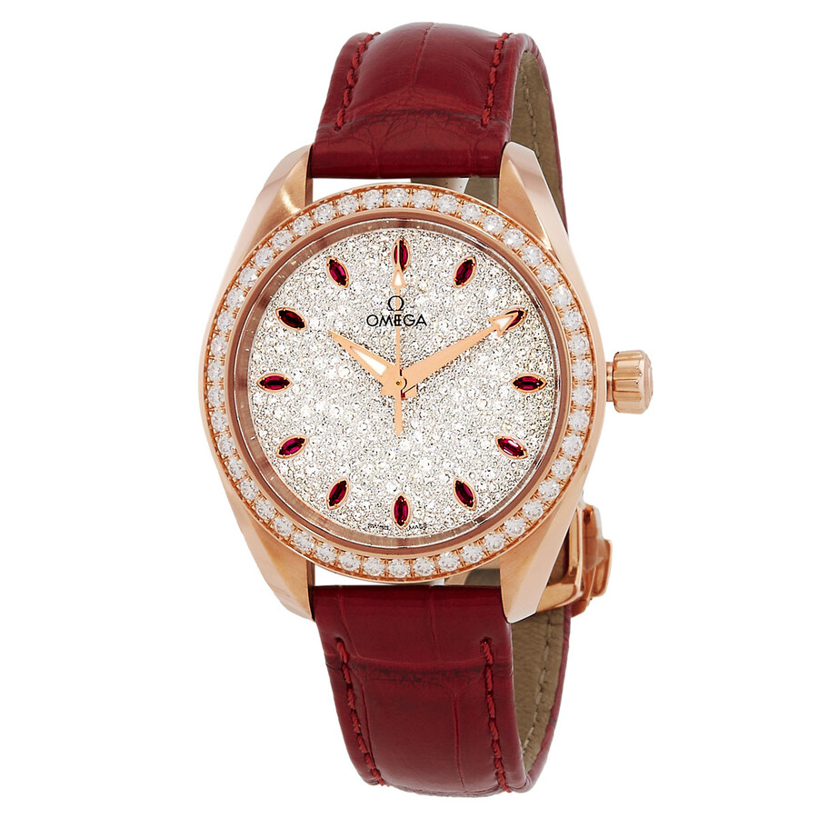 Omega Seamaster Aqua Terra Automatic Diamond Ladies Watch 220.58.34.20 ...