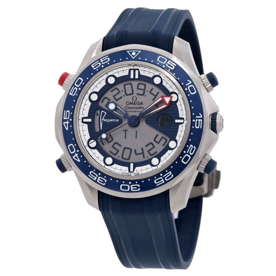 Omega Seamaster Regatta Chronograph Quartz Analog-Digital Men's Watch ...