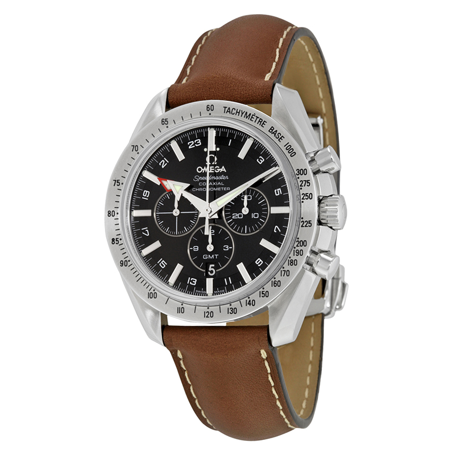 Omega Speedmaster Broad Arrow GMT Chronograph Automatic Men's Watch ...