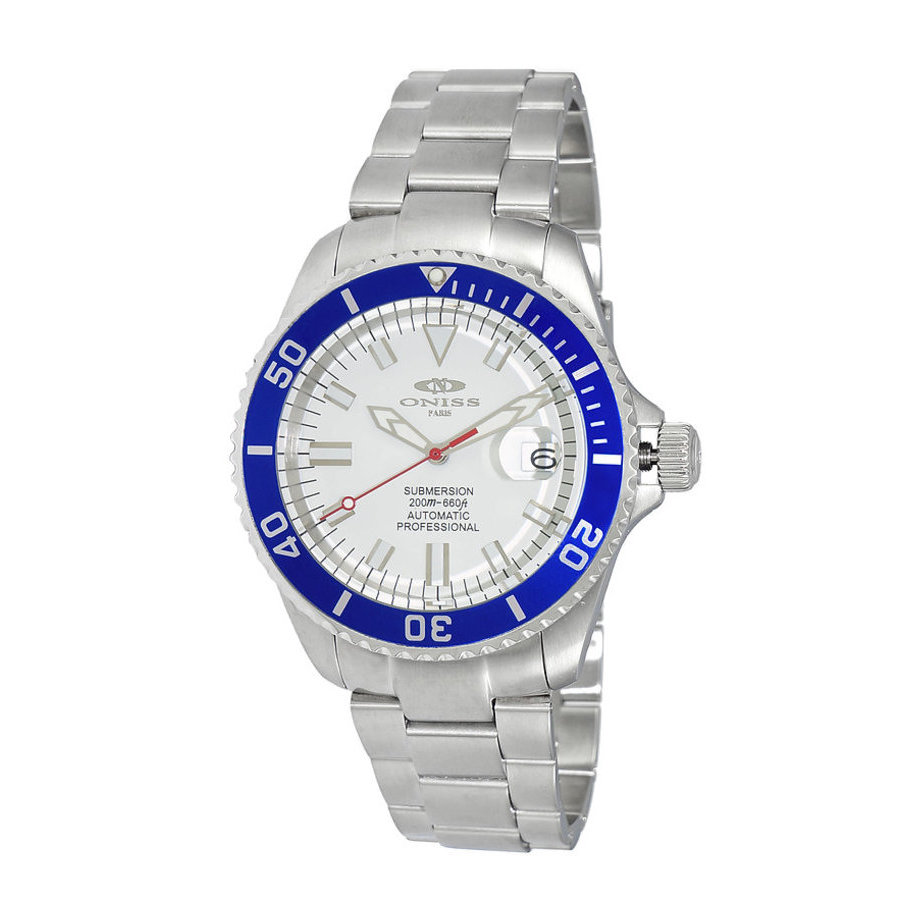 Oniss ONZ5588 White Dial Men's Watch ON5588-77(WTBU) - Watches, Onz5588 ...