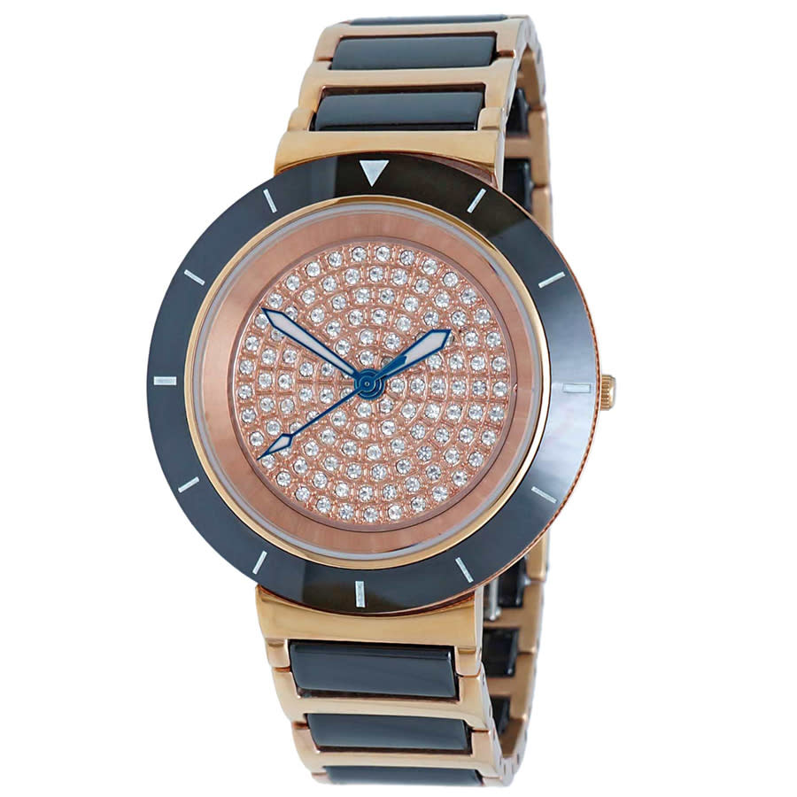 Oniss Toulon Quartz Rose Gold Dial Ladies Watch ON7263 815096402023 ...