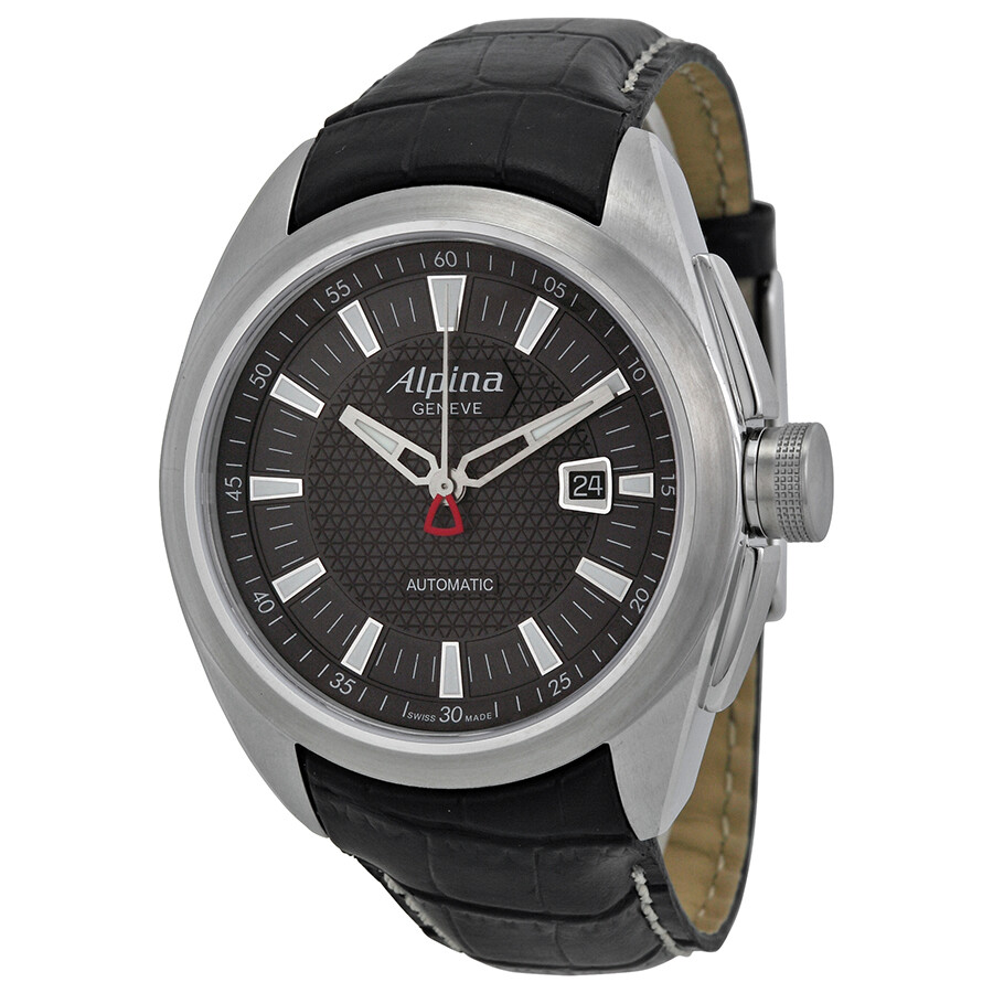Alpina Open Box - Alpina Nightlife Club Automatic Dark Grey Dial Black ...
