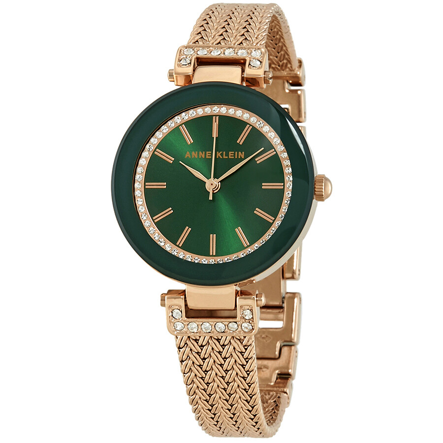 Anne Klein Open Box - Anne Klein Green Dial Ladies Watch AK/1906GNRG ...