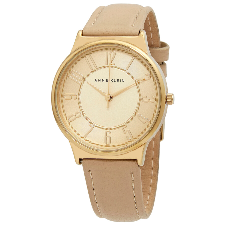 Anne Klein Open Box - Anne Klein Quartz Tan Dial Ladies Watch 1928TNTN ...