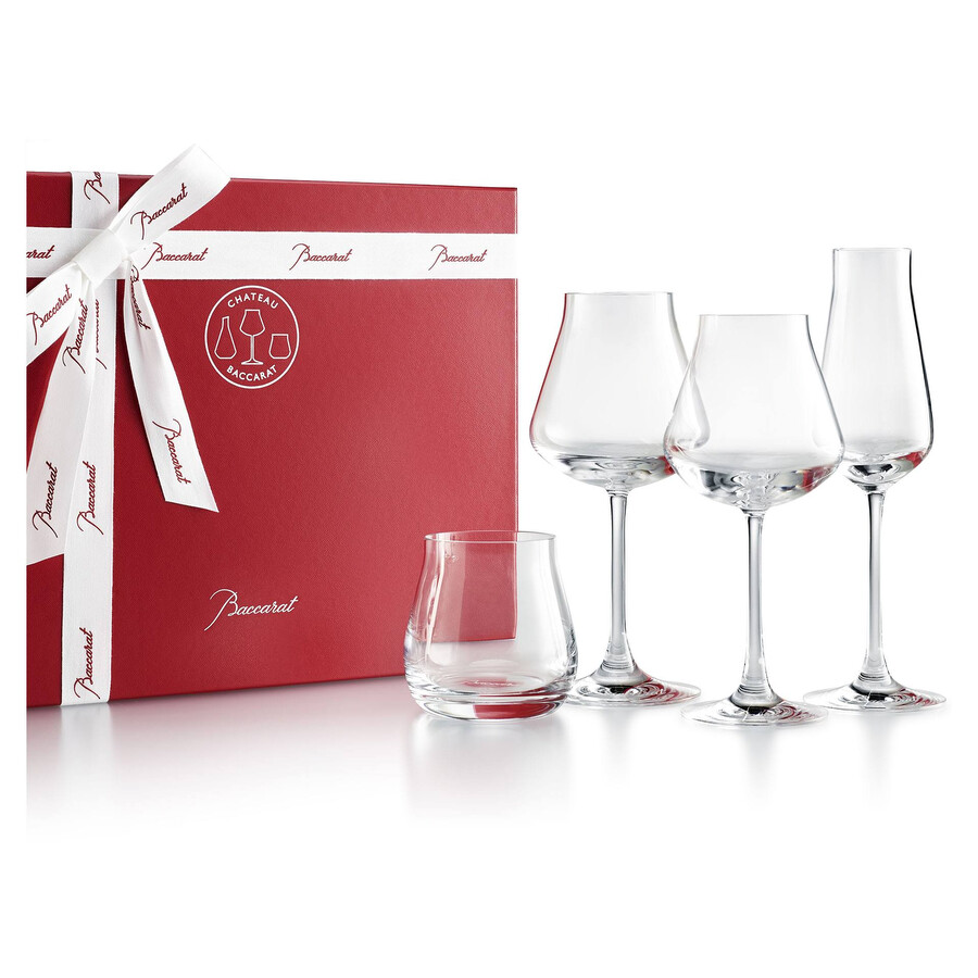 Baccarat Open Box - Baccarat Chateau Degustation 4 Piece Set 2811925 ...