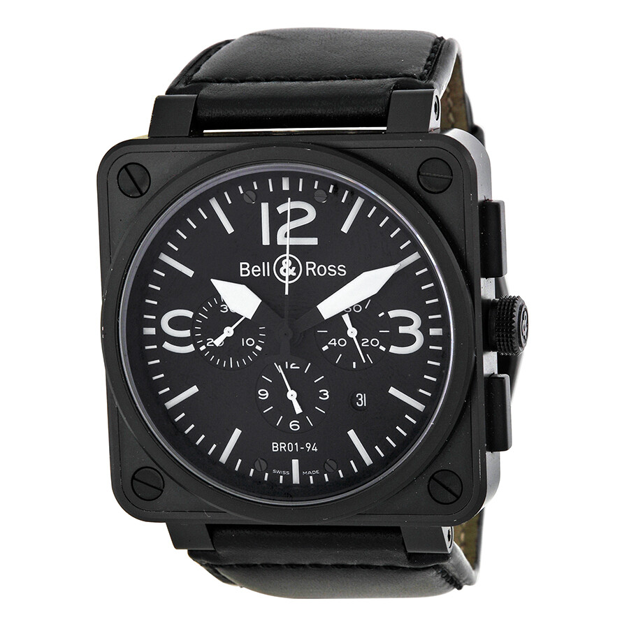 Bell And Ross Open Box - Bell and Ross Carbon Chronograph Black Dial ...