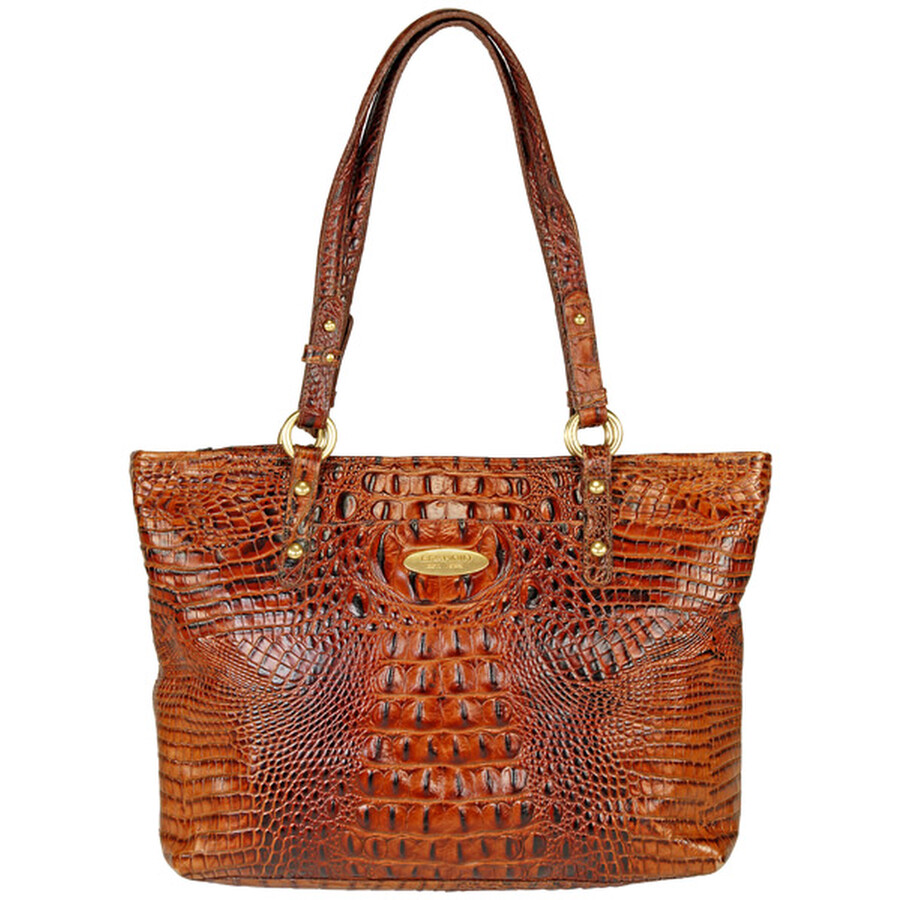 Open Box - Brahmin Brown Leather Tote Bag BRH-C85151-BR - Handbags ...