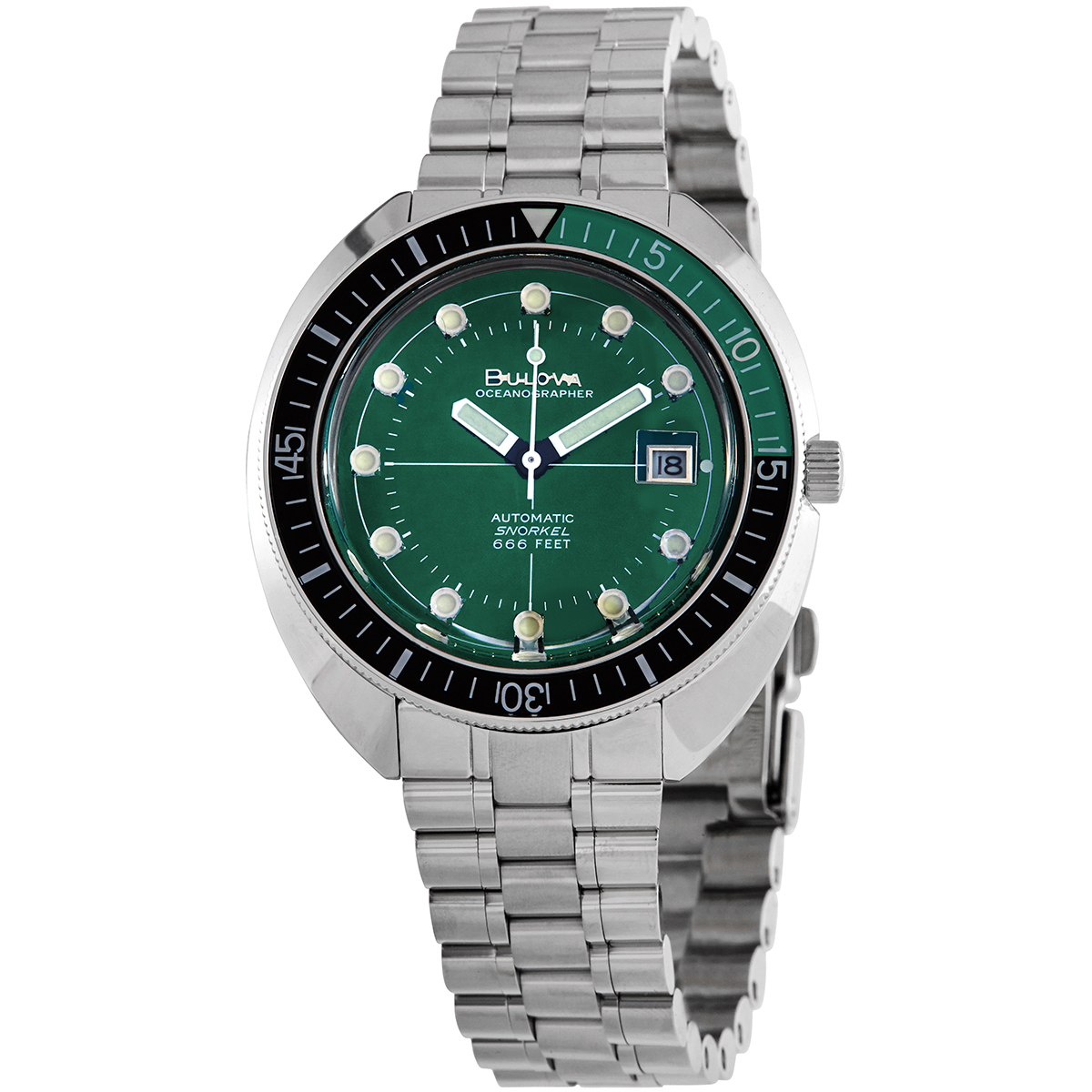 Bulova Open Box - Bulova Special Edition Oceanographer Automatic Green ...