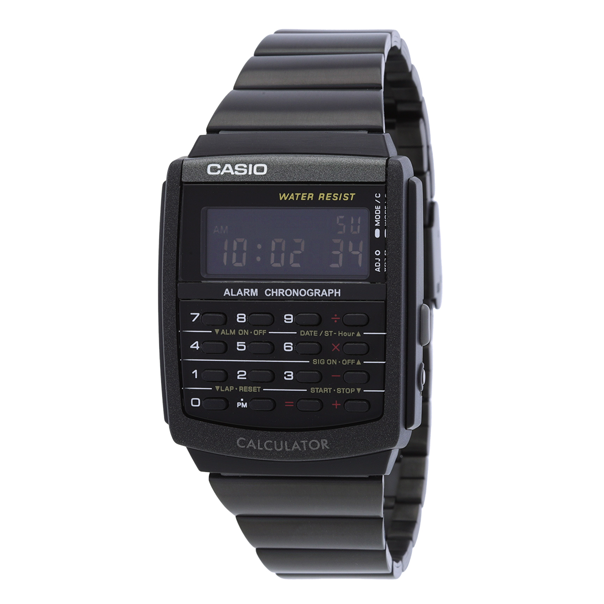 Casio Open Box - Casio Data Bank Alarm Quartz Digital Black Dial Men's ...