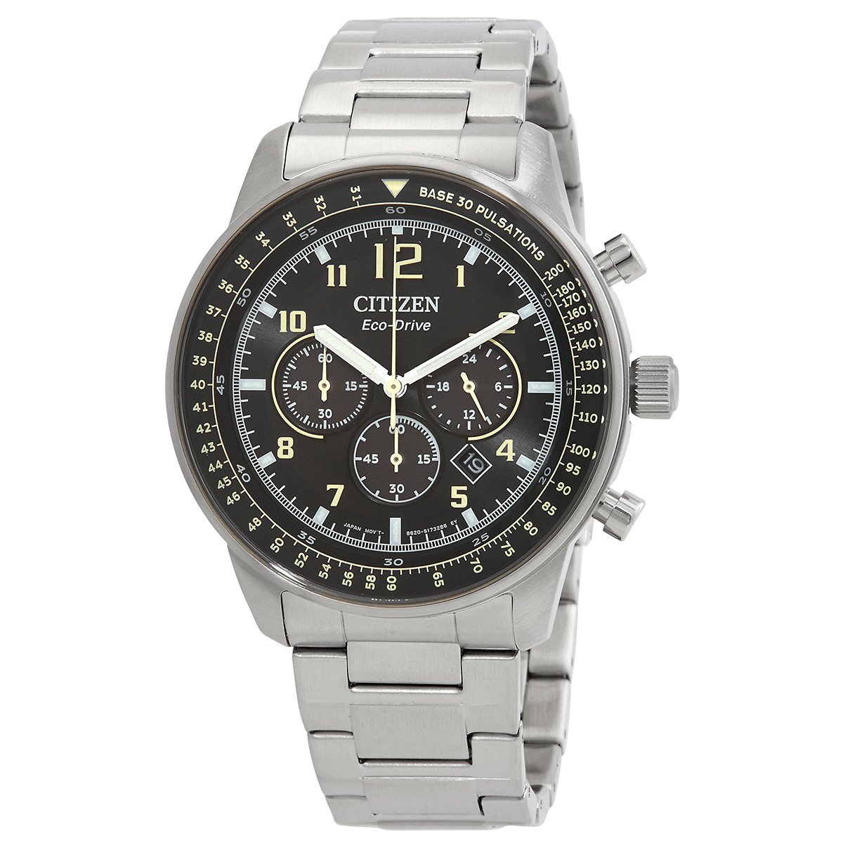 Citizen Open Box - Citizen Chronograph Eco-Drive Black Dial Men's Watch ...