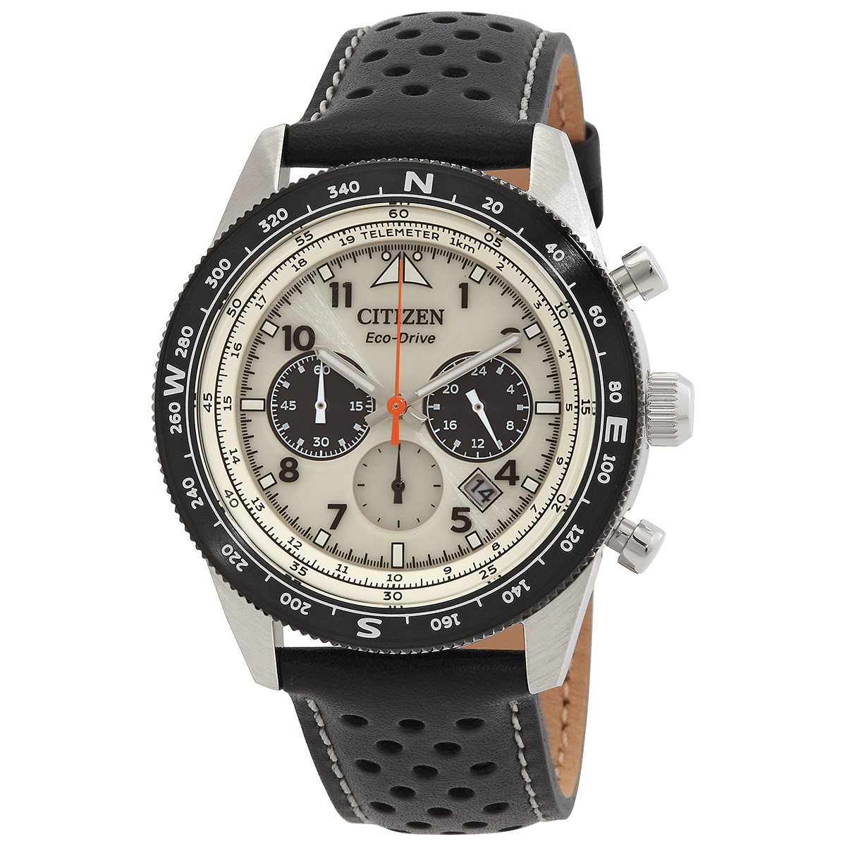 Citizen Open Box - Citizen Chronograph Eco-Drive White Dial Men's Watch ...