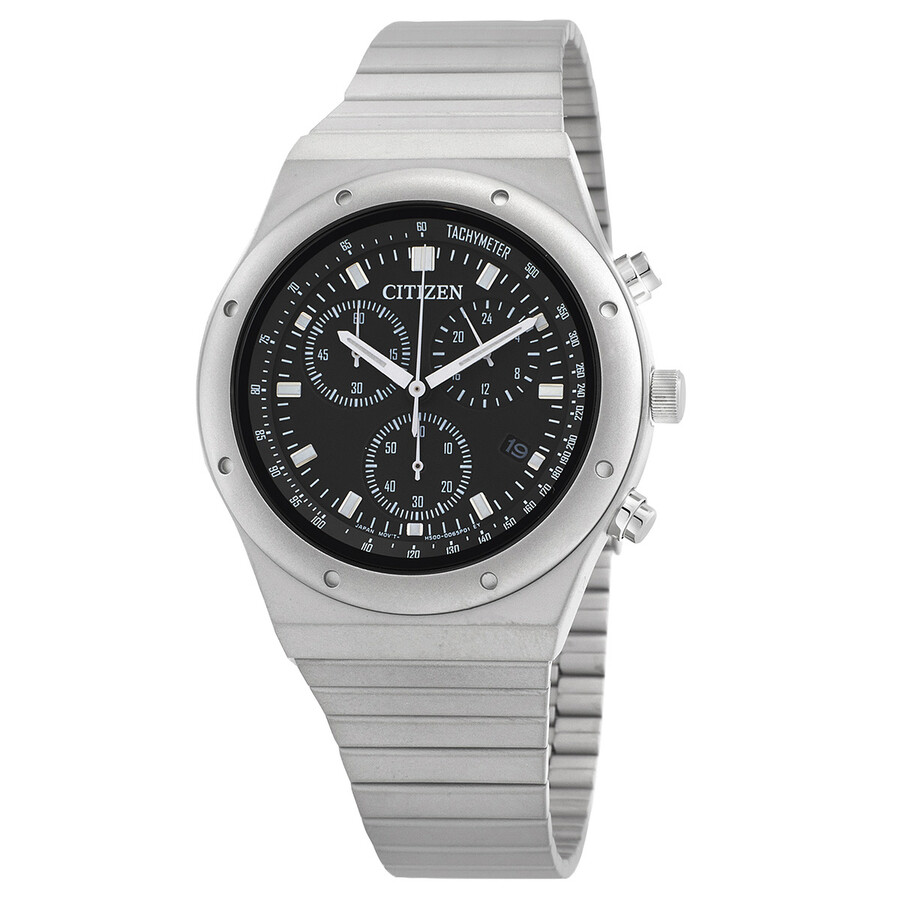 Citizen Open Box - Citizen Chronograph Quartz Black Dial Men's Watch ...