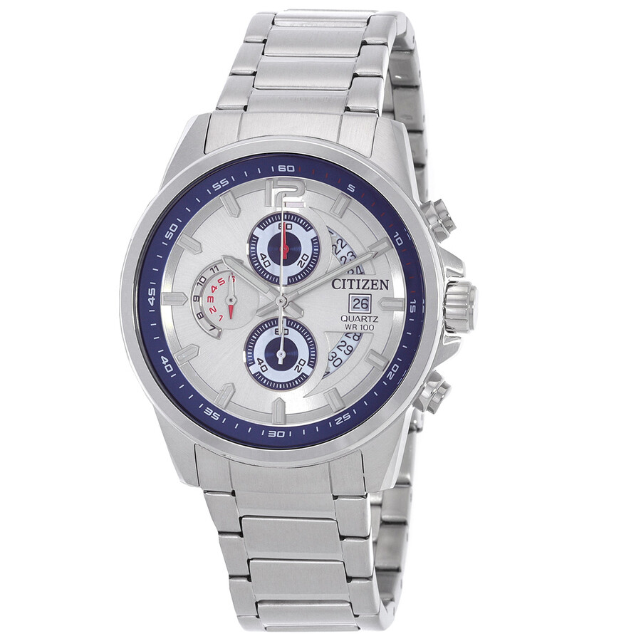 Citizen Open Box - Citizen Chronograph Quartz Silver Dial Men's Watch AN3690-56B - Watches ...
