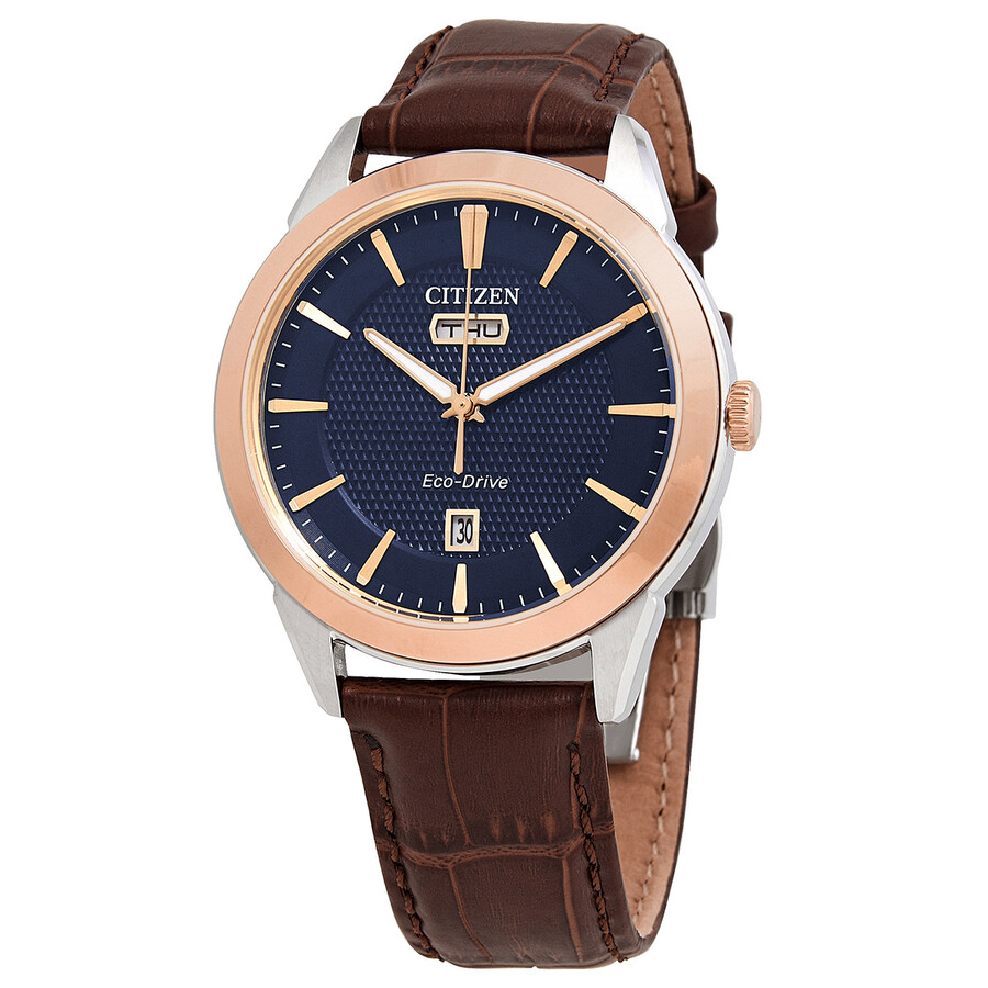 Citizen Open Box - Citizen Eco-Drive Navy Dial Men's Watch AW0096-06L ...