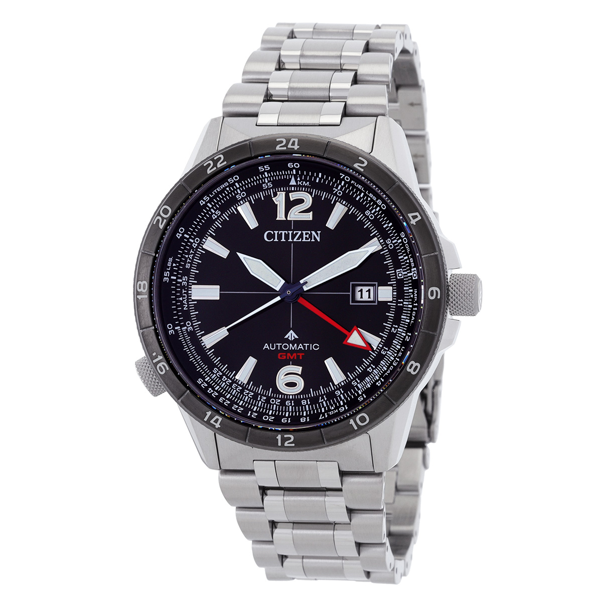 Open Box - Citizen Promaster Air GMT Automatic Black Dial Men's Watch ...