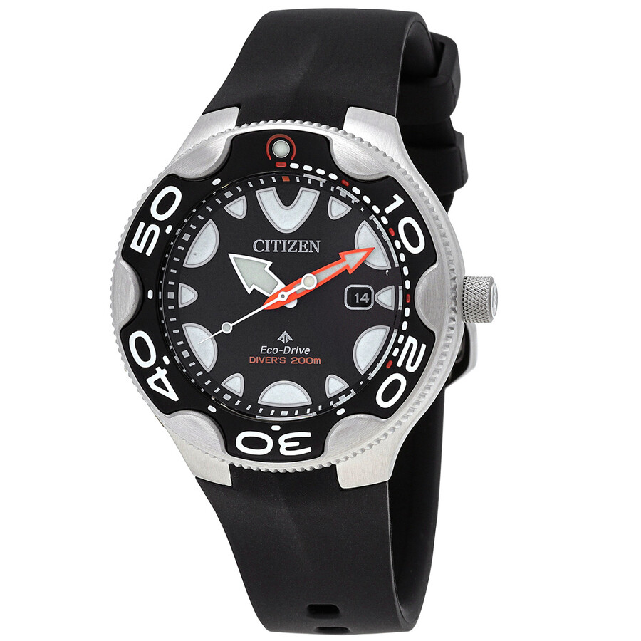 Citizen Open Box - Citizen Promaster Dive Eco-Drive Black Dial Men's ...