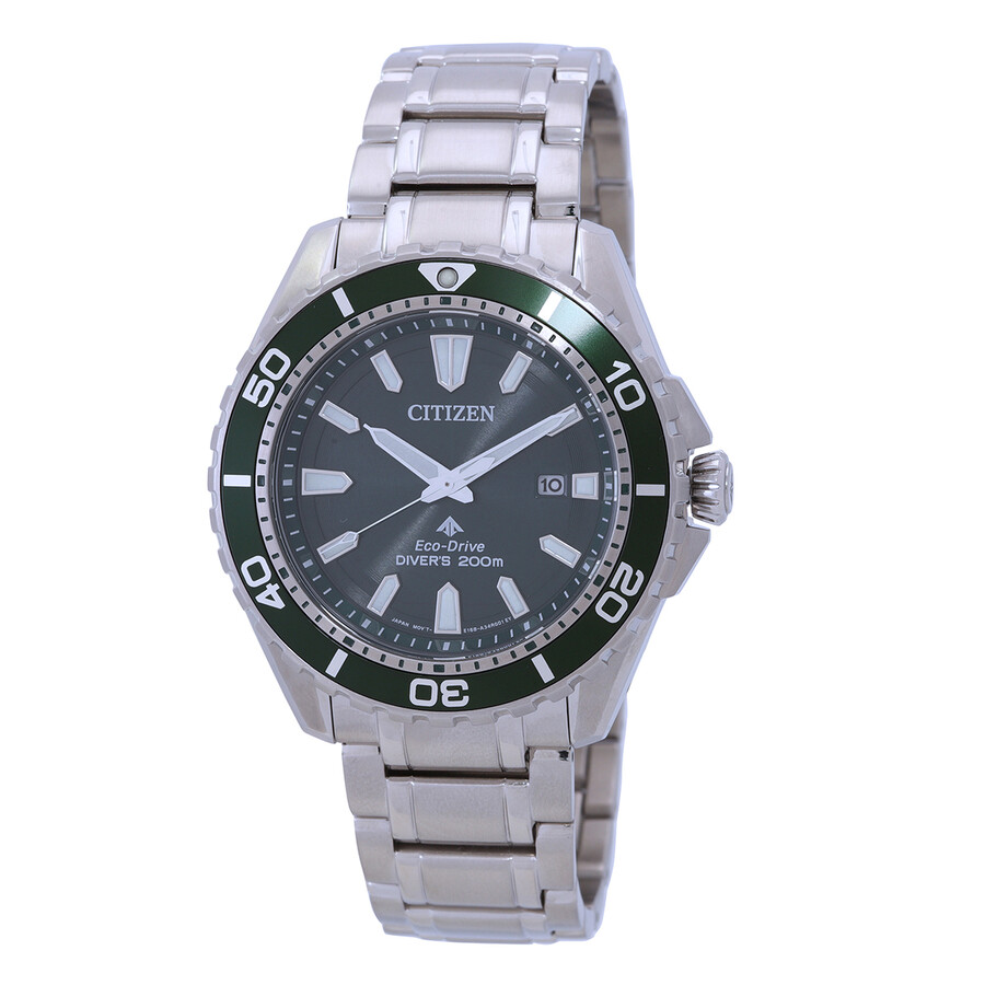 Citizen Open Box - Citizen Promaster Marine Eco-Drive Green Dial Men's ...