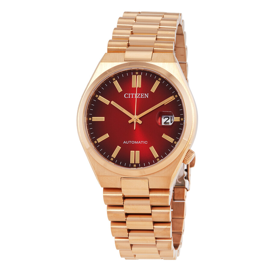 Citizen Open Box - Citizen Tsuyosa Automatic Red Dial Watch NJ0153-82X ...