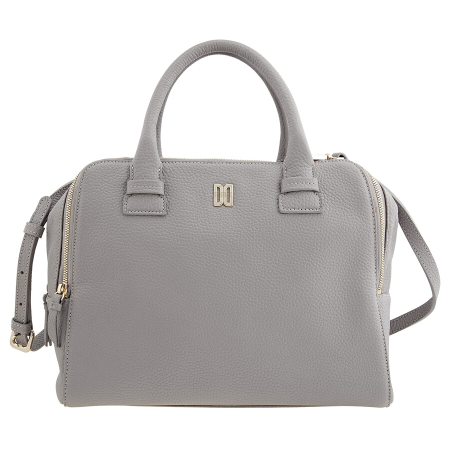 Daks Open Box - Daks Ladies Cunard Grey Leather Bag WHSS18211 GY 8E ...