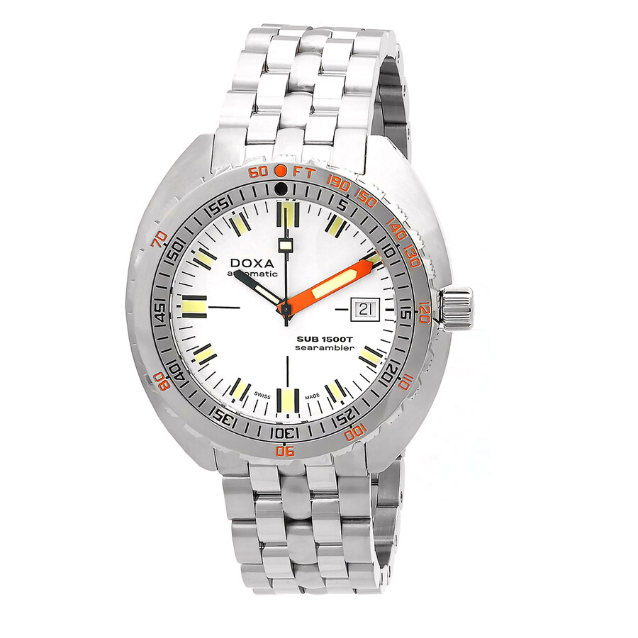 Doxa Open Box - Doxa Sub 1500T Searambler Automatic Silver Dial Men's ...
