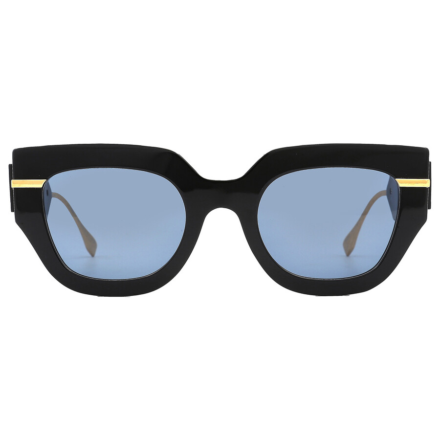 Fendi Open Box - Fendi Blue Butterfly Ladies Sunglasses FE40097I 01V 51 ...