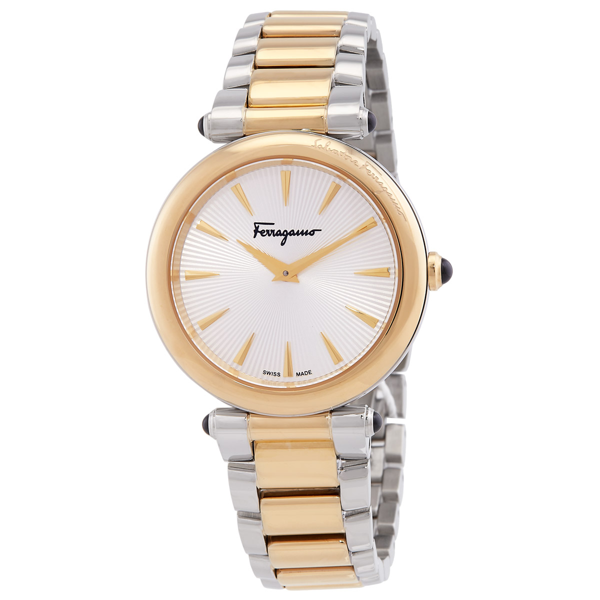 Ferragamo Open Box - Ferragamo Quartz Silver Dial Ladies Watch ...
