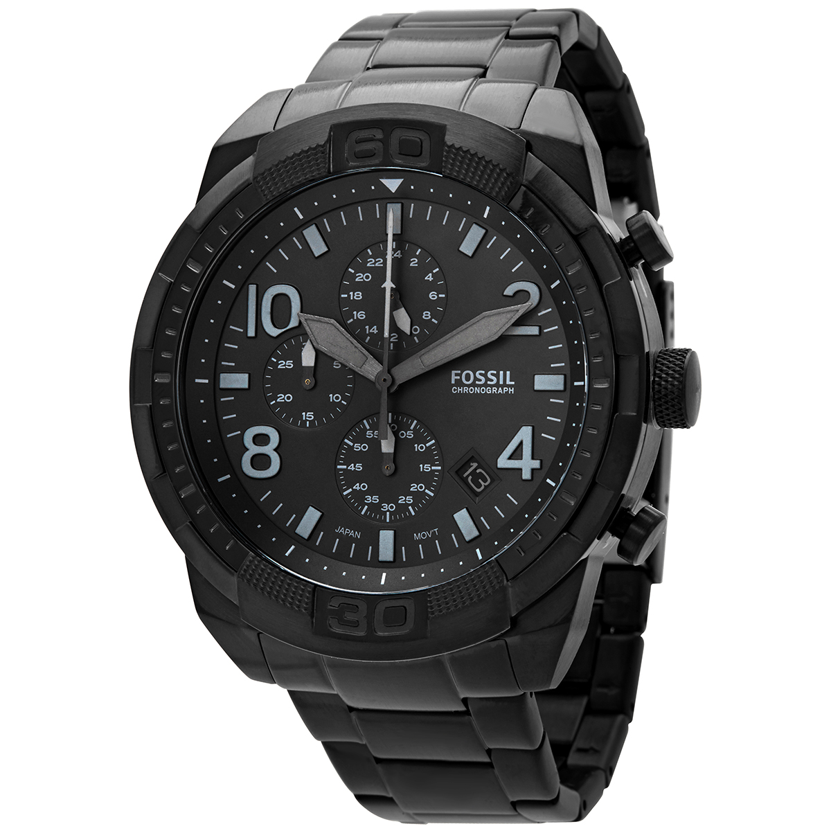 Fossil Open Box - Fossil Bronson Chronograph Quartz Black Dial Men's ...