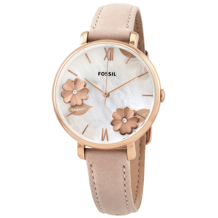 Fossil Open Box - Fossil Jacqueline Quartz White Dial Ladies Watch ...