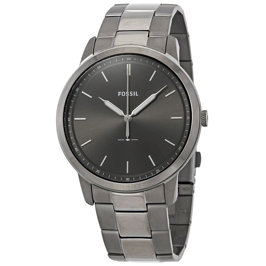 Fossil Open Box - Fossil The Minimalist 3H Grey Dial Two-tone Men's ...