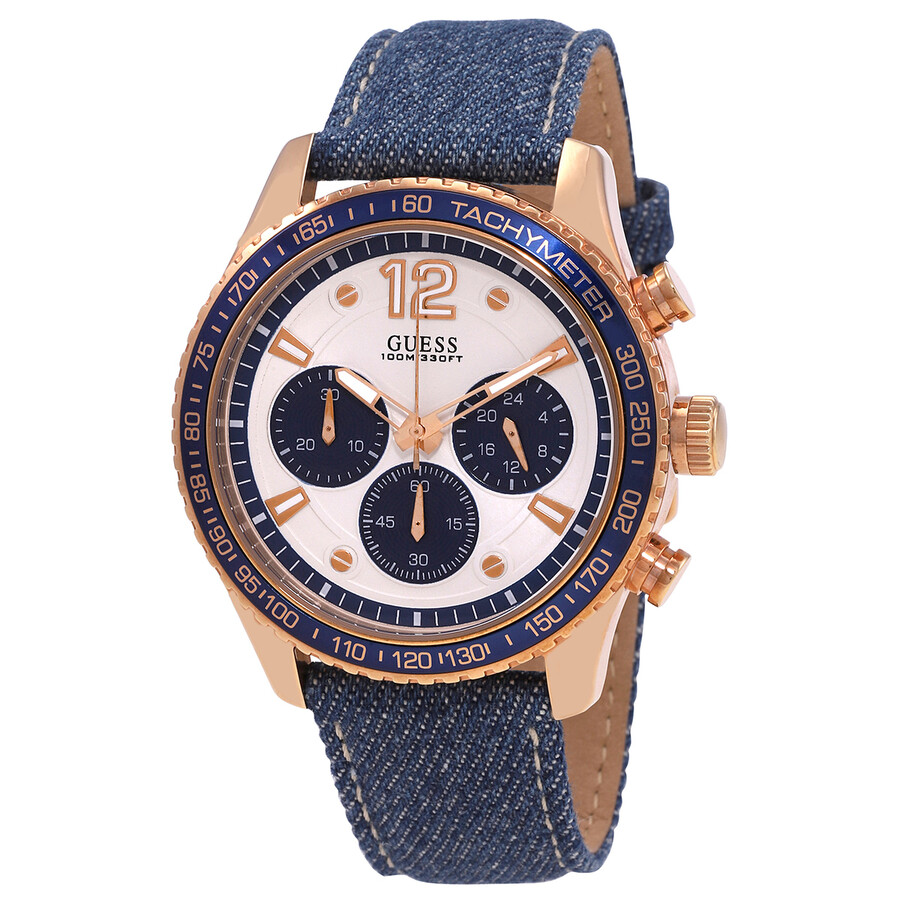 Guess Open Box - Guess Chronograph Quartz White Dial Men's Watch ...