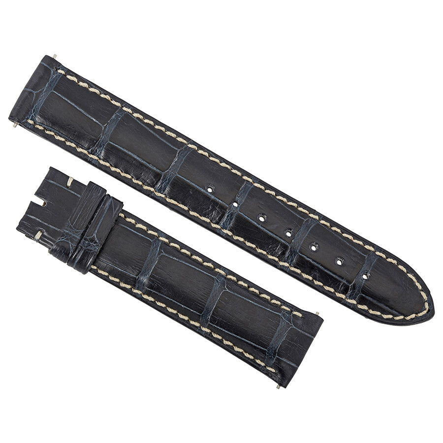 Hadley Roma Open Box - Hadley Roma Matte Navy Blue Alligator Leather ...