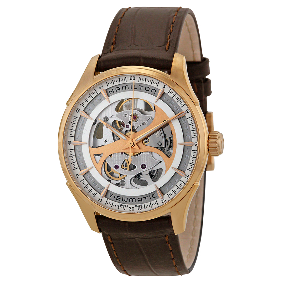 Hamilton Open Box - Hamilton Jazzmaster Viewmatic White Skeleton Dial ...