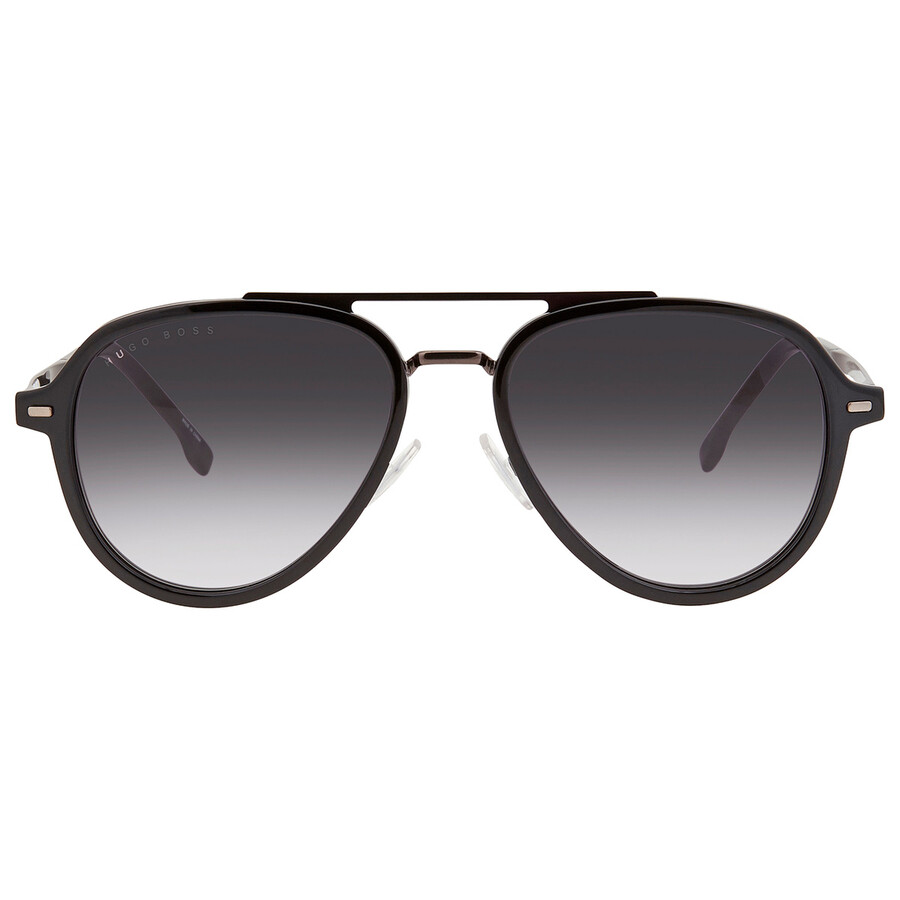 Hugo Boss Open Box - Hugo Boss Grey Gradient Pilot Men's Sunglasses ...