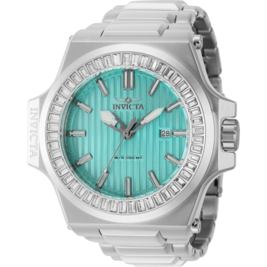Invicta Open Box - Invicta Akula Quartz Crystal Turquoise Dial Men's ...