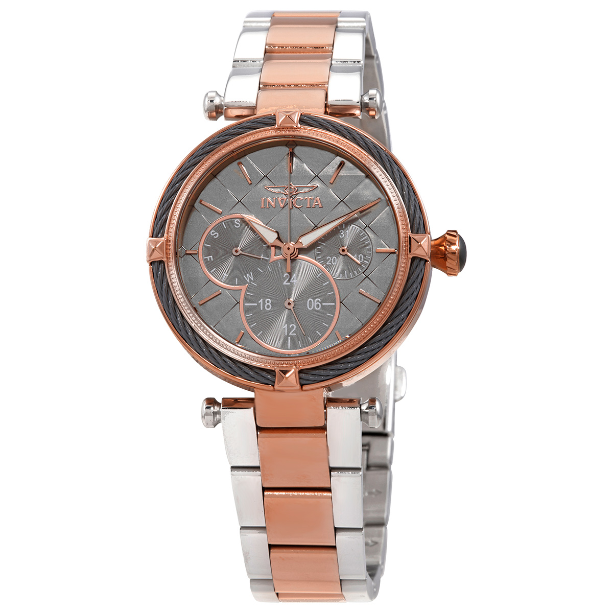 Invicta Open Box - Invicta Bolt Gunmetal Dial Two-tone Ladies Watch ...