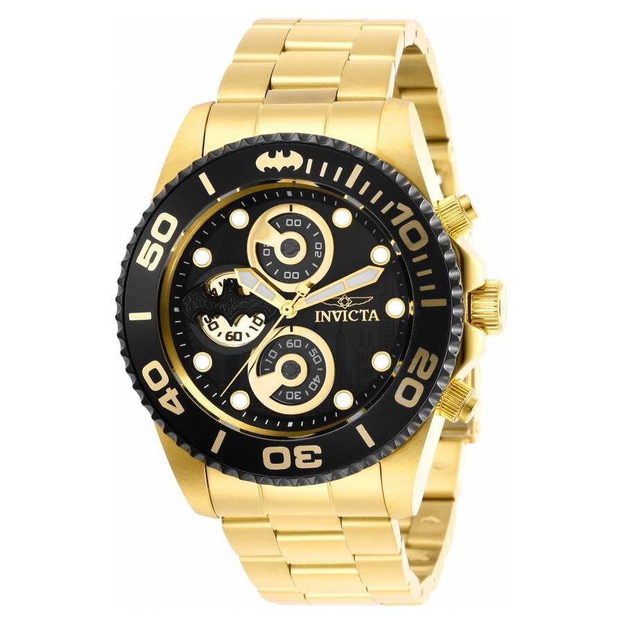 Invicta Open Box - Invicta DC Comics Batman Chronograph Quartz Black ...