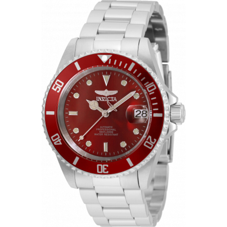 Invicta Open Box - Invicta Pro Diver Automatic Red Dial Men's Watch ...